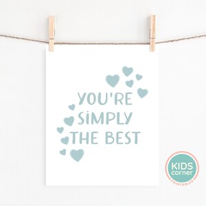 Simply the Best Print, Simply the Best Download, Printable Wall Art ...