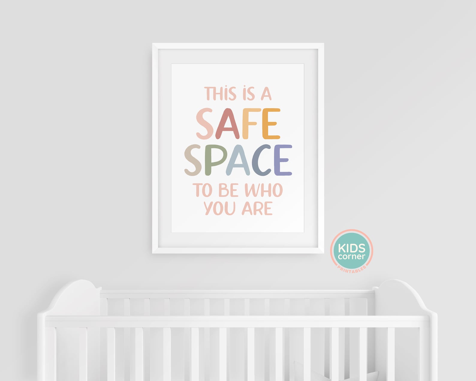This is A Safe Space to Be Who You Are Poster, Safe Space Print, Boho ...