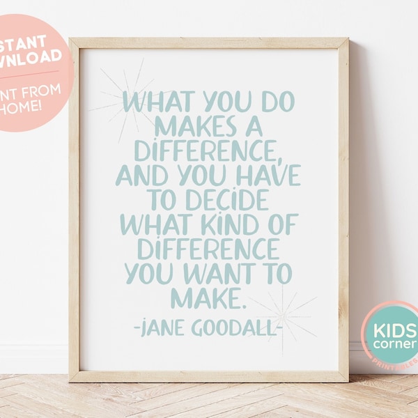Jane Goodall Quotes - Etsy