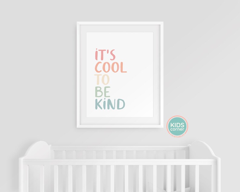 It's Cool to Be Kind Print, Art Prints Wall Decor, Print Wall Art ...