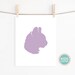 Purple Cat Print, Purple Kitty Poster, Cat Lovers Gift, Cat Poster ...