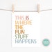 This is Where the Fun Stuff Happens Print Classroom Decor - Etsy