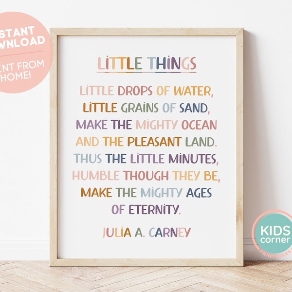 Little Things Poem - Etsy