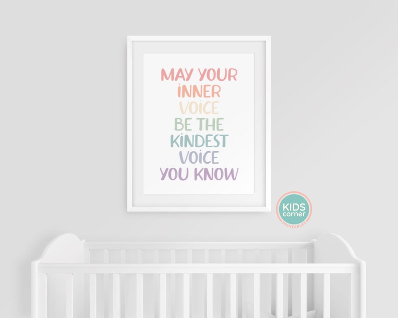 May Your Inner Voice Be the Kindest Voice You Know Print, Positive ...