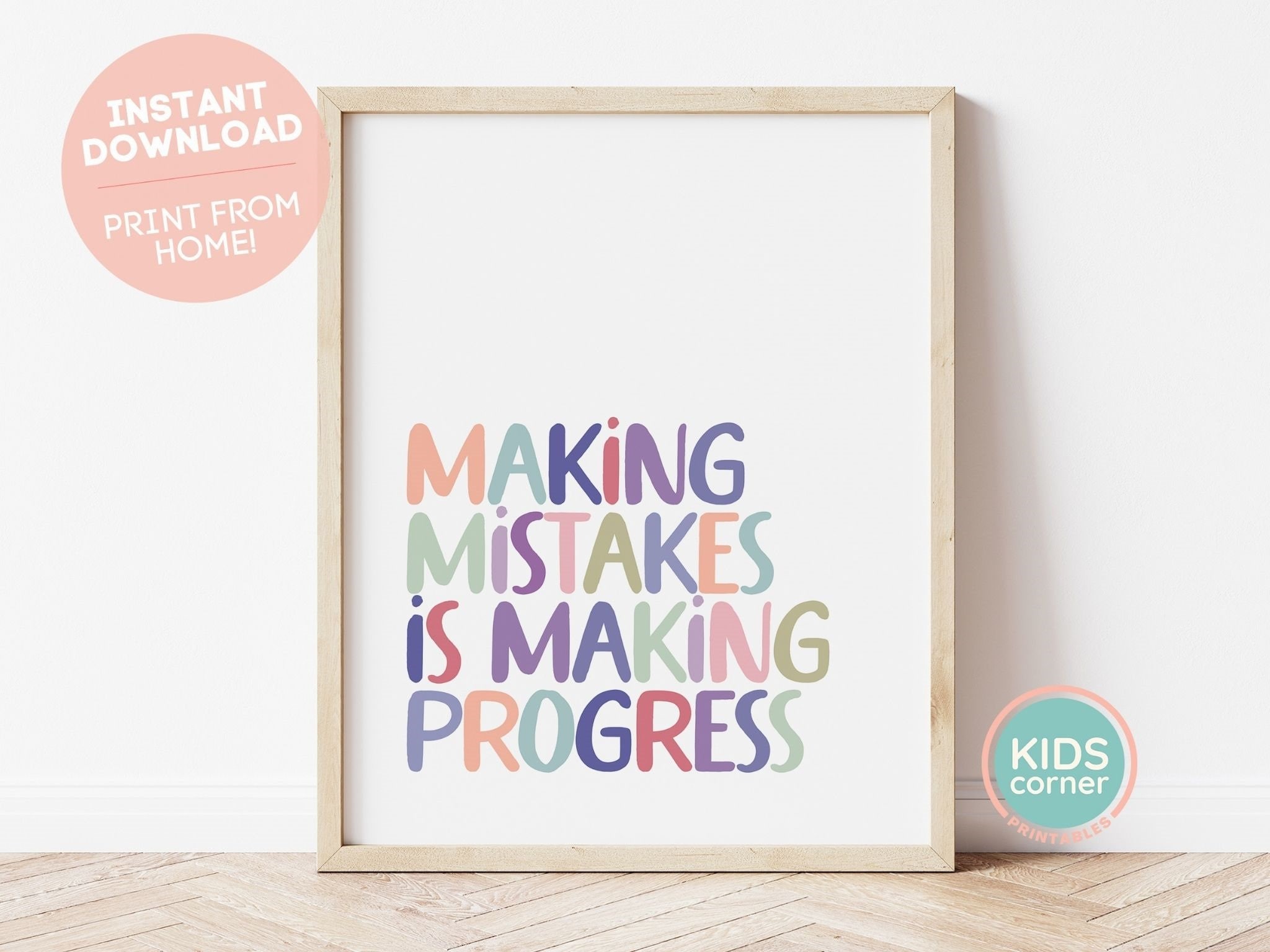 Making Mistakes is Making Progress Printable Quote Classroom - Etsy
