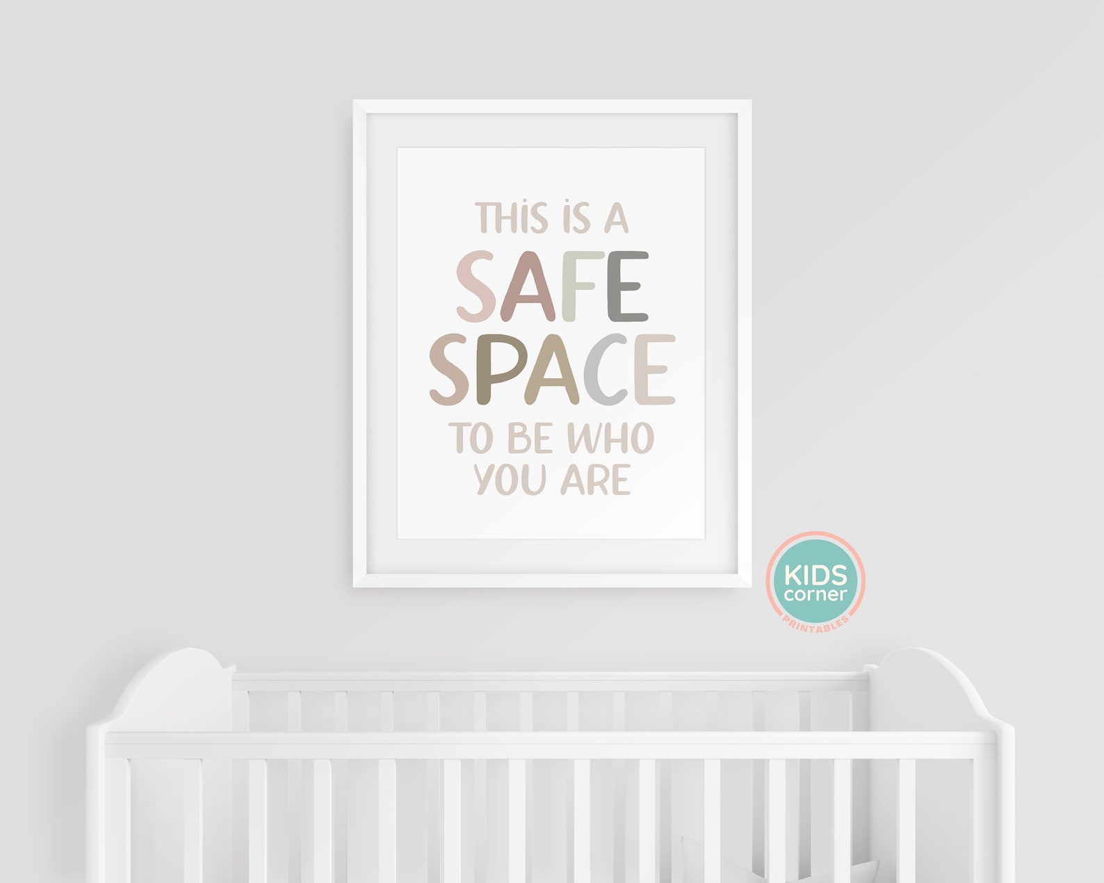 This is A Safe Space to Be Who You Are Poster Safe Space - Etsy