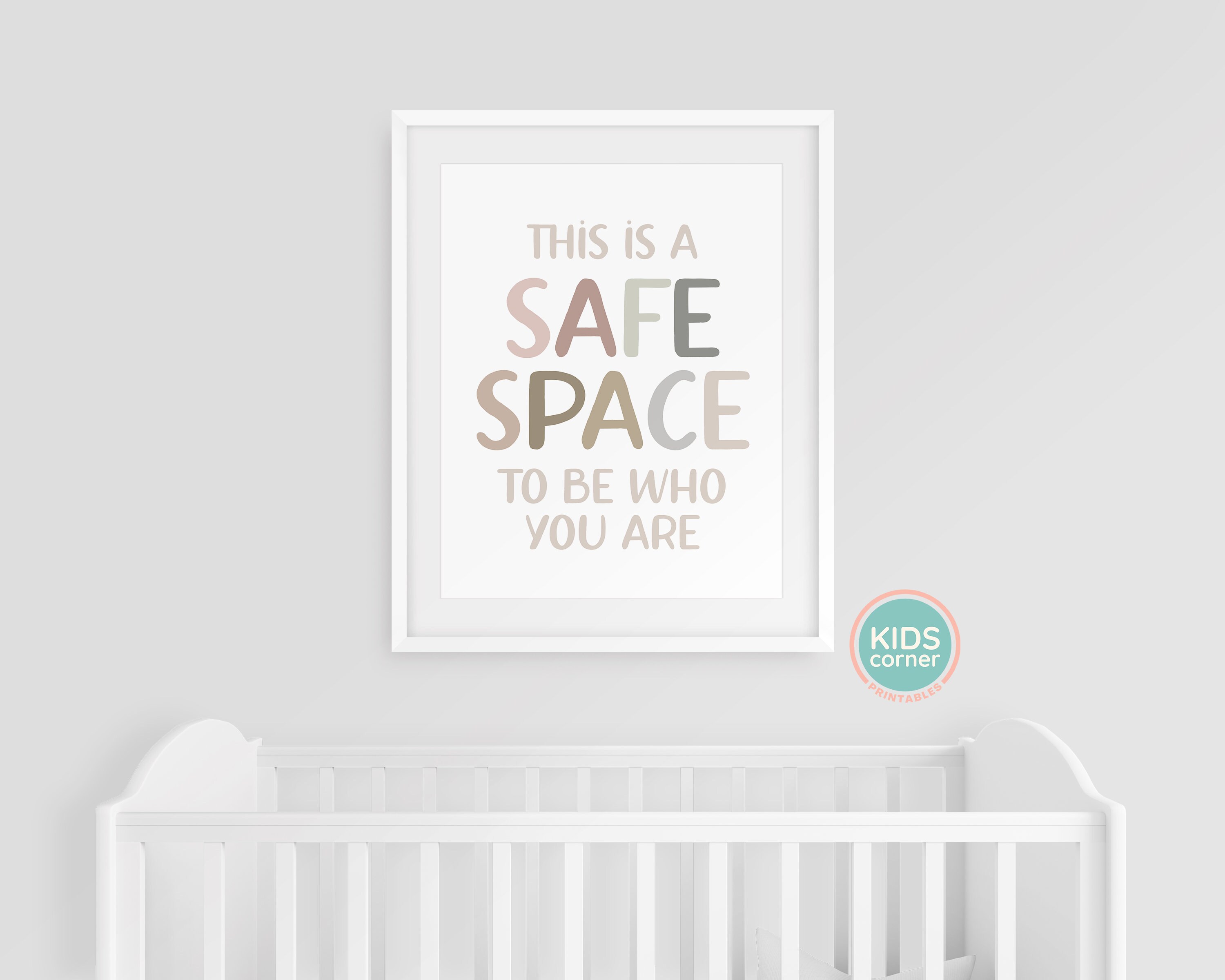 This is A Safe Space to Be Who You Are Poster Safe Space - Etsy