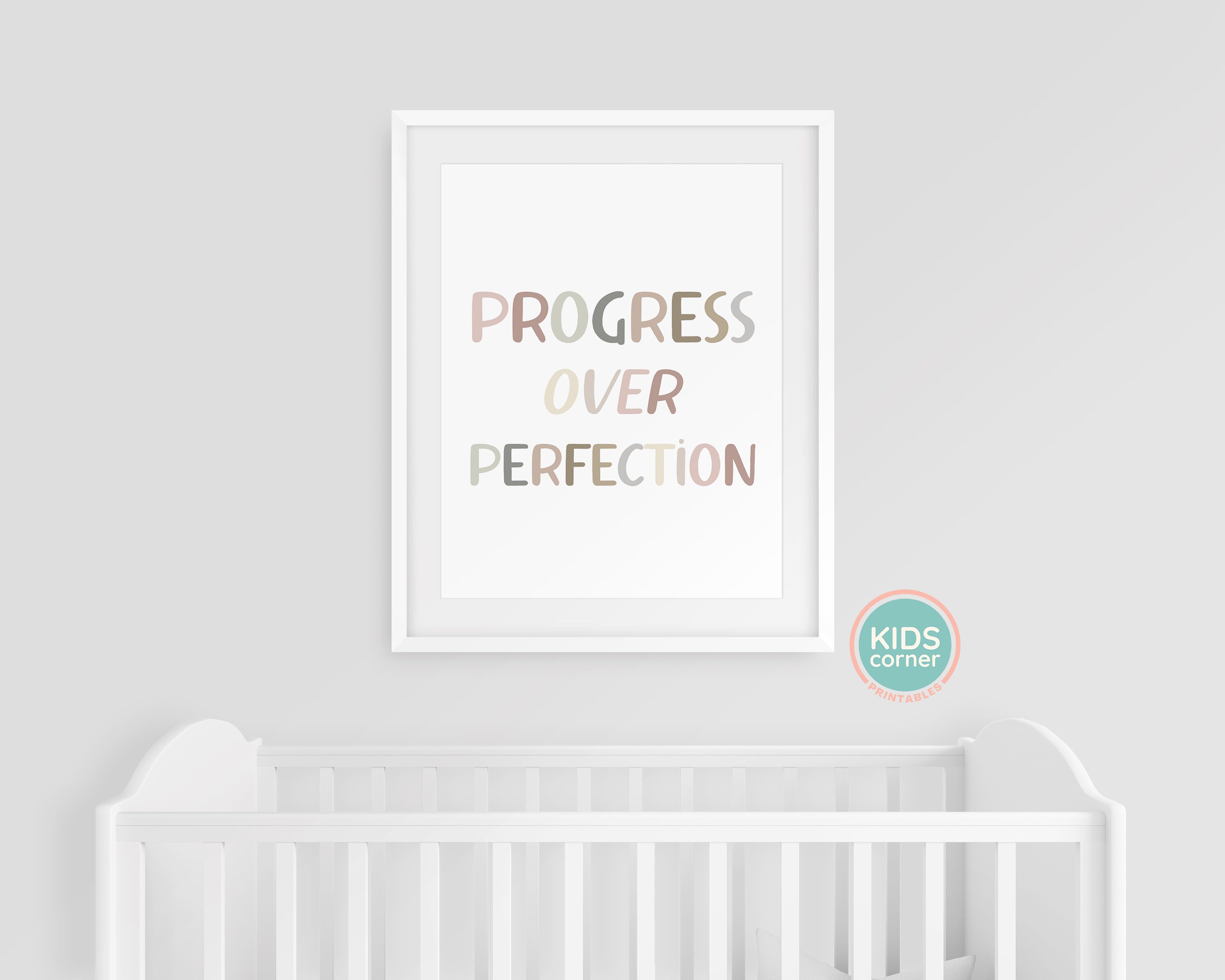 Progress Over Perfection Print Wall Art Inspirational Boho - Etsy