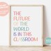 The Future of the World is in This Classroom Printable, Classroom Wall ...