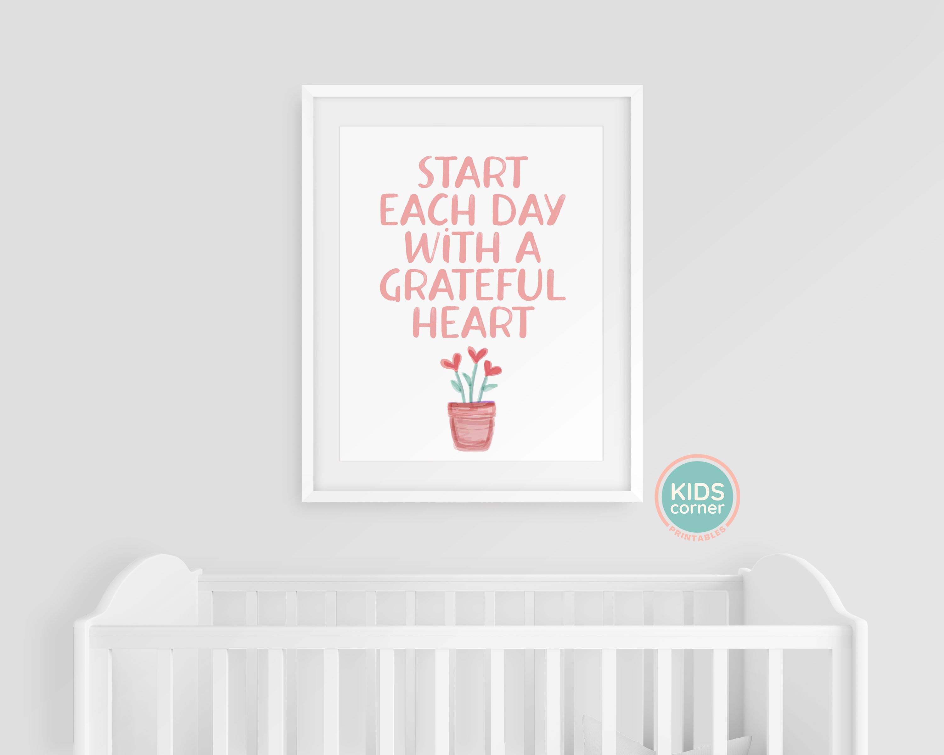 Start Each Day With A Grateful Heart Printable Wall Art - Etsy