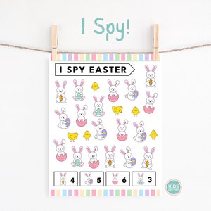 Easter Activity Pages for Kids, Coloring, Egg Mazes, I Spy, Tracing ...