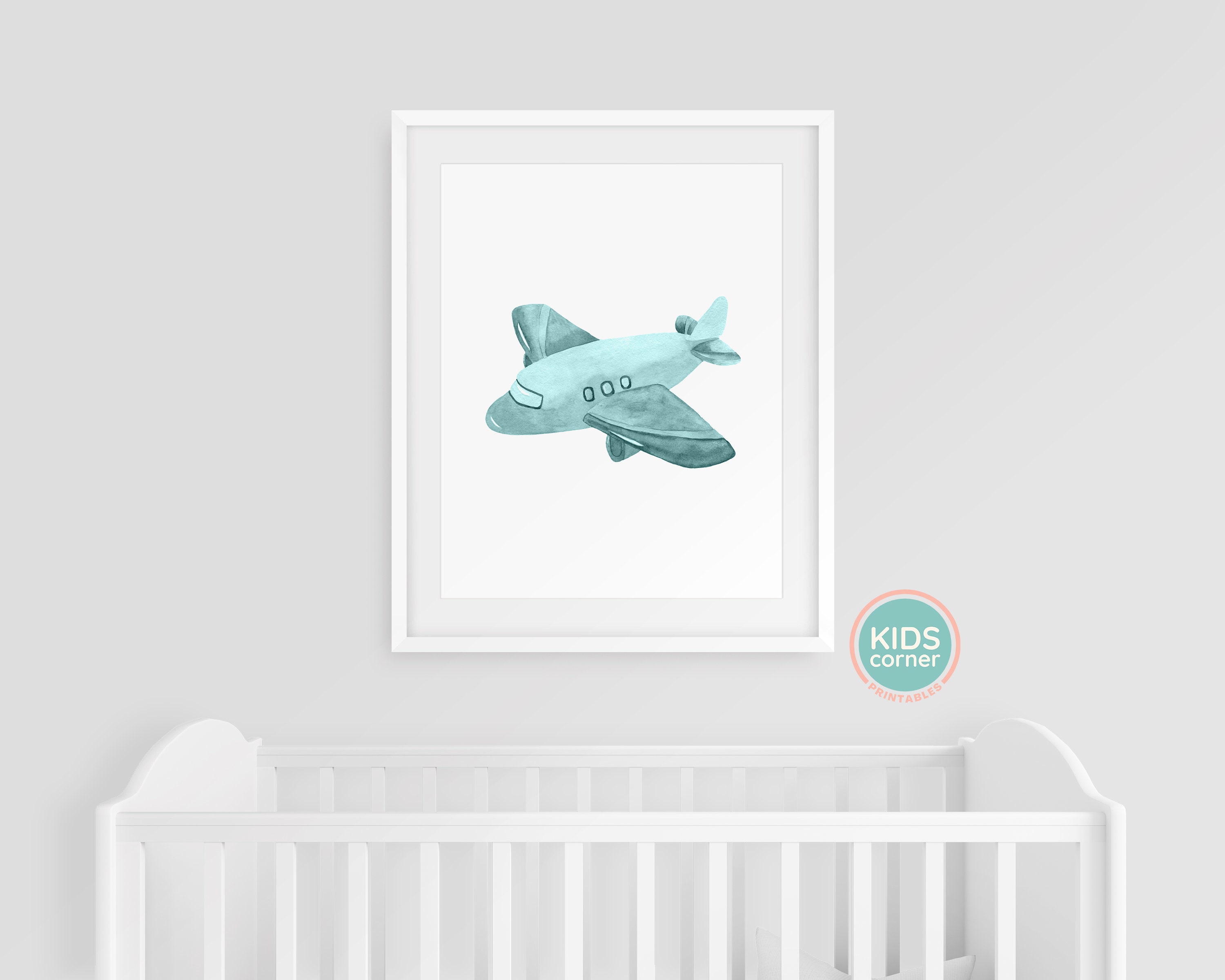 Blue Airplane Print Air Transport Print Air Transportation - Etsy