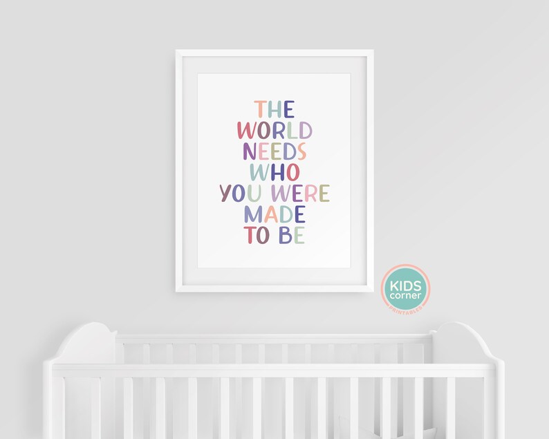 The World Needs Who You Were Made to Be Print Classroom - Etsy