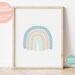 Neutral Rainbow Wall Art, Rainbow Nursery Decor, Instant Download Wall ...