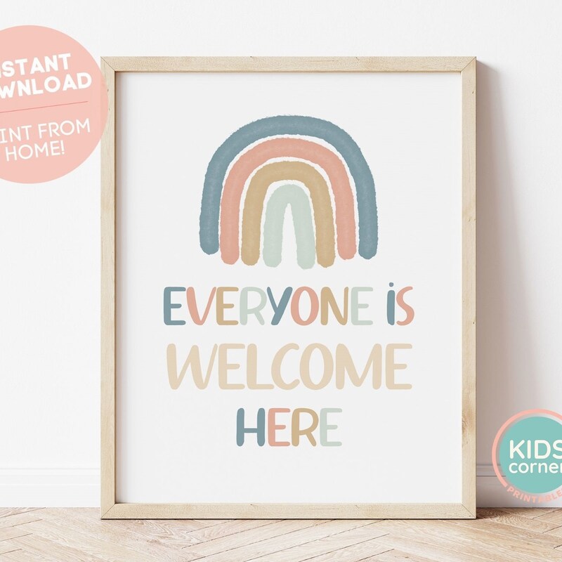 Everyone is Welcome - Etsy