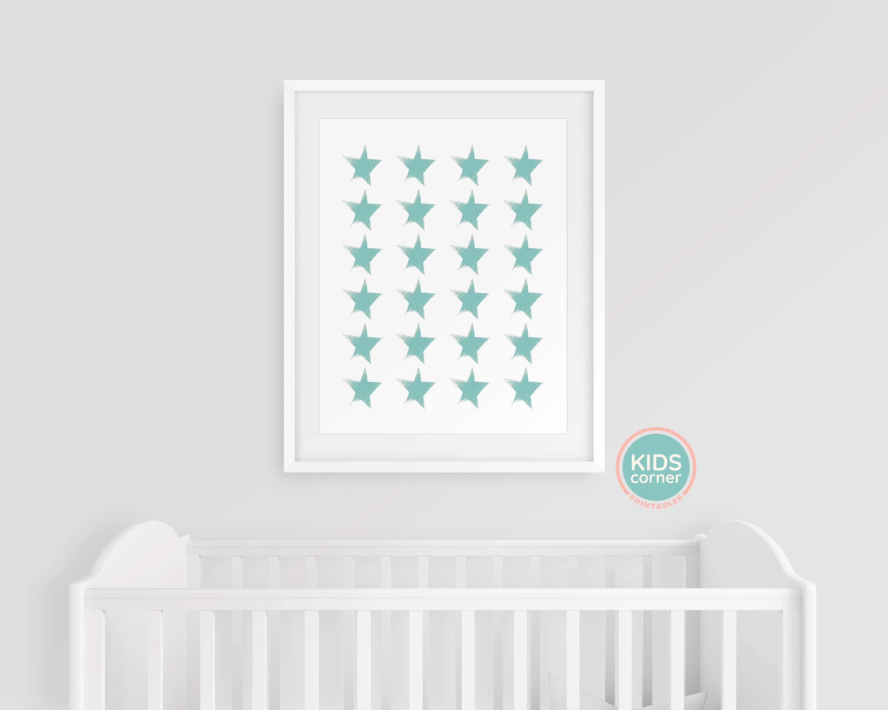 Star Printable Wall Art Nursery Decor Playroom Star Print - Etsy