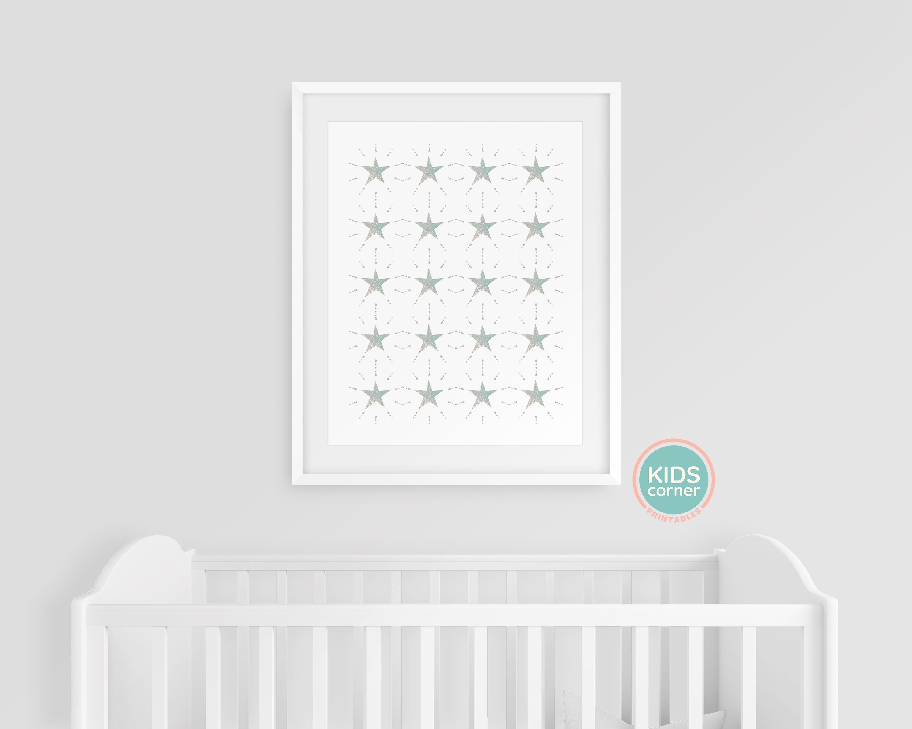 Stars With Sparks Printable Wall Art, Nursery Decor Playroom, Star ...