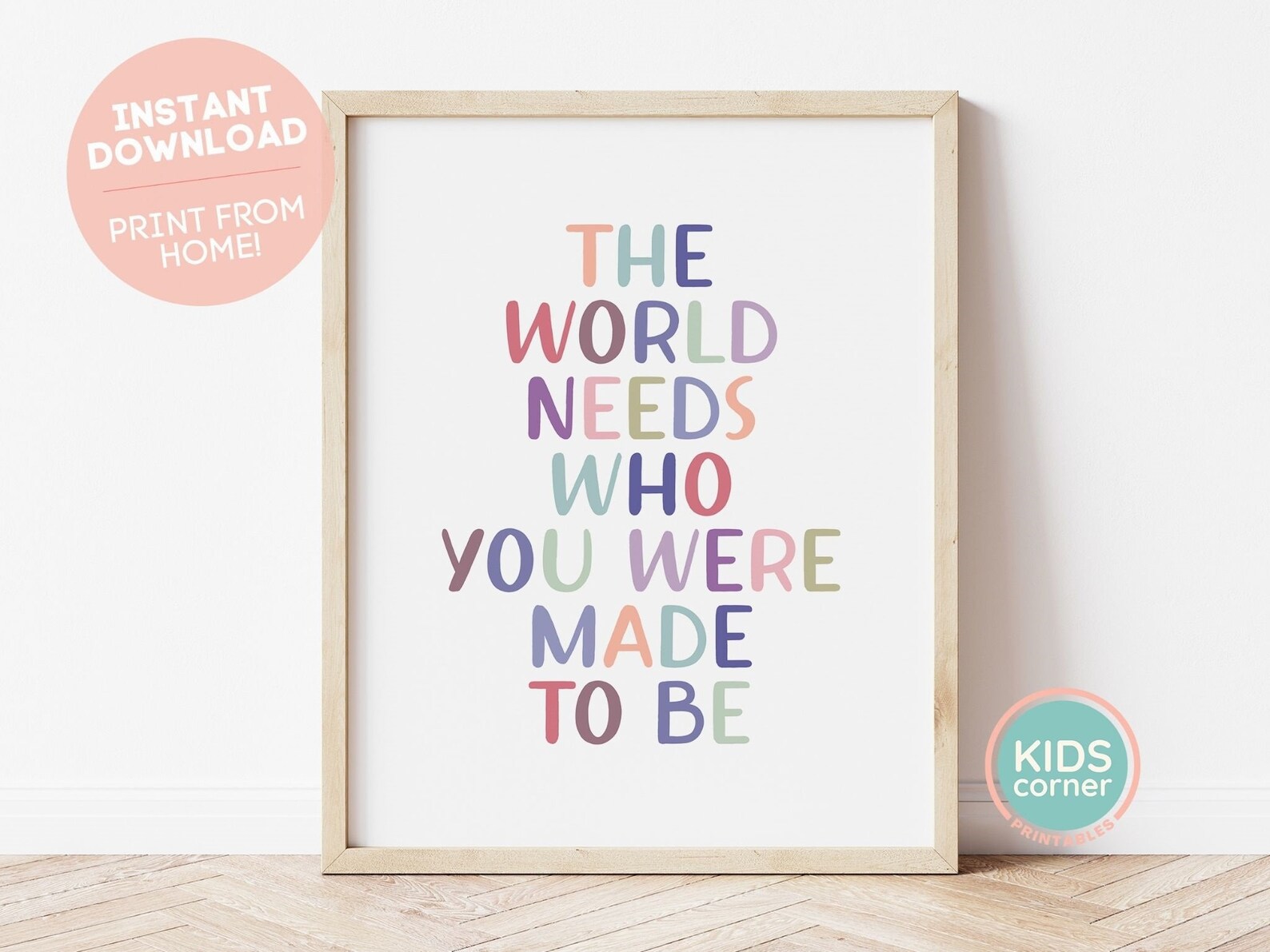 The World Needs Who You Were Made to Be Print Classroom - Etsy