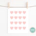 Hearts Printable Wall Art, Nursery Decor Playroom, Valentines Instant ...