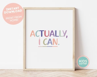 Actually I Can - Etsy