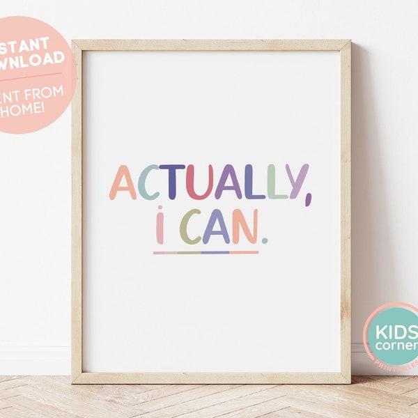 Actually I Can - Etsy