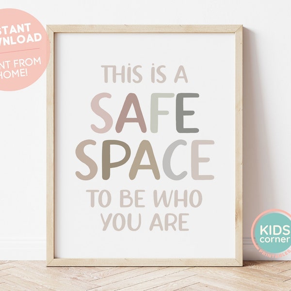 Safe Space Print - Etsy