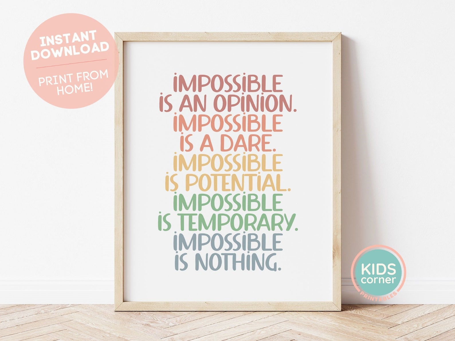 Impossible is an Opinion. Impossible is A Dare. Impossible is Potential. Impossible is Temporary ...