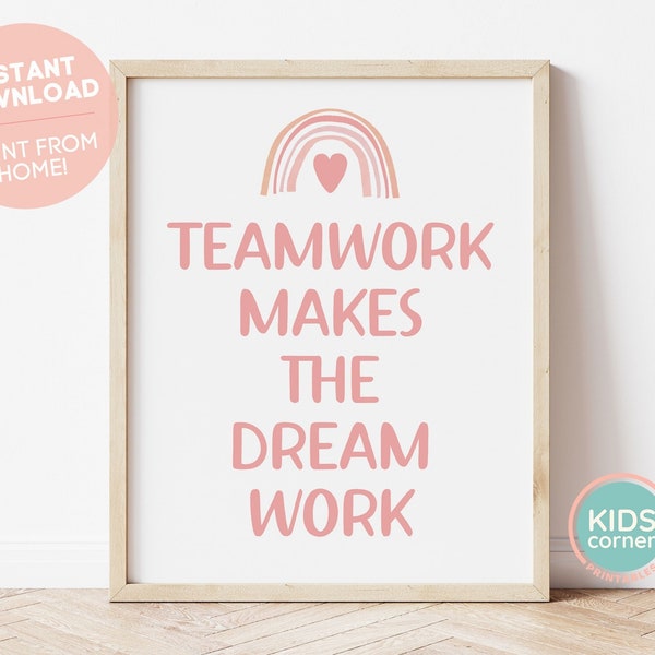 Teamwork Printable - Etsy