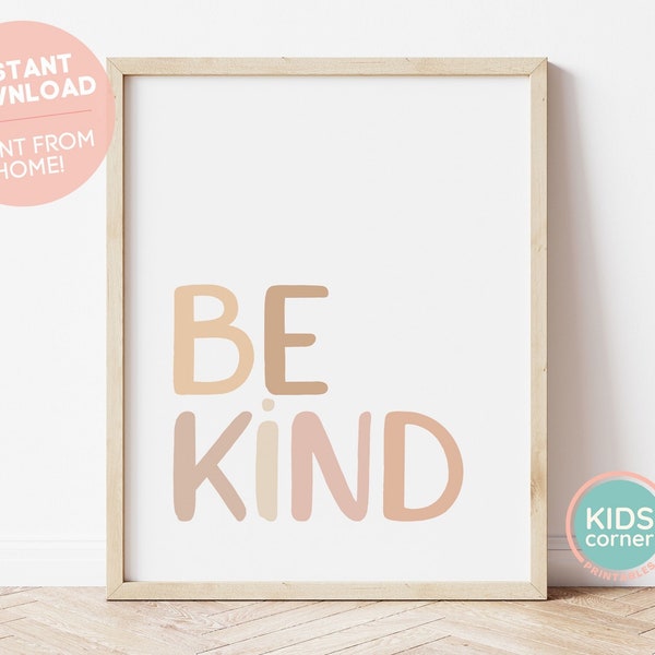 Be Kind Poster - Etsy