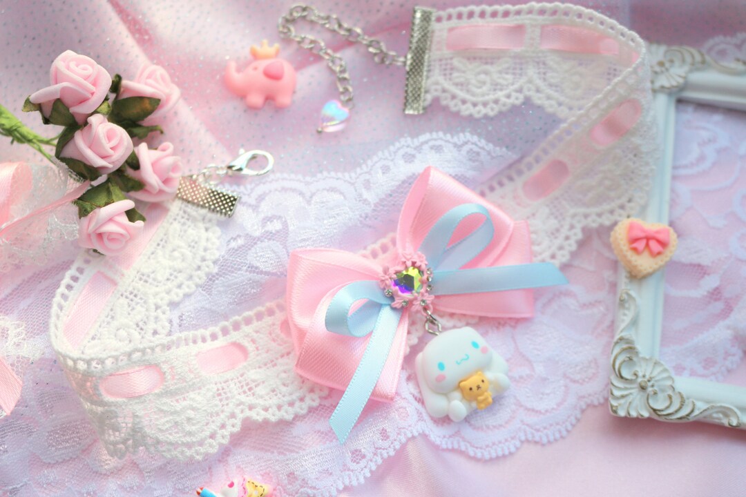Cute Choker, Ivory Lace Kawaii Collar, Lolita Style Necklace, New ...