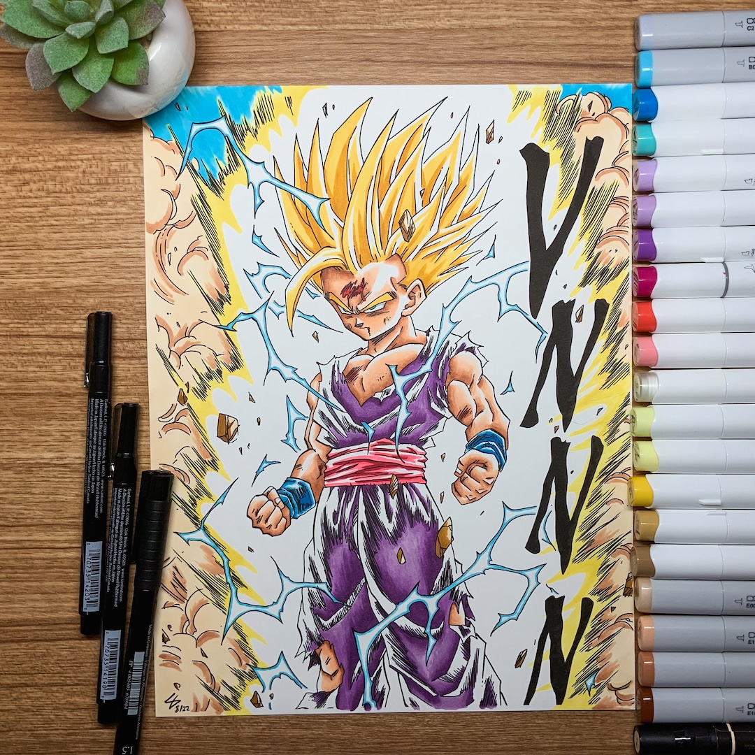 Gohan Ssj2 Drawing Full Body