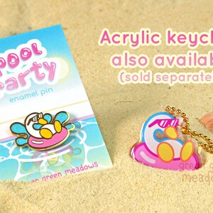Pool Party Duck Hard Enamel Pin - Etsy