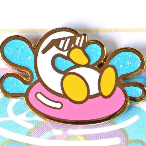 Pastel Pink Rubber Duck Hard Enamel Pin - Etsy