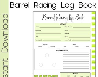 Horse Racing Track Record Planner - Etsy