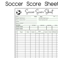 Printable Soccer Stat Sheet - Game Tracker for Players and Coaches ...