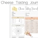 Cheese Tasting Notes Journal Printable - Etsy