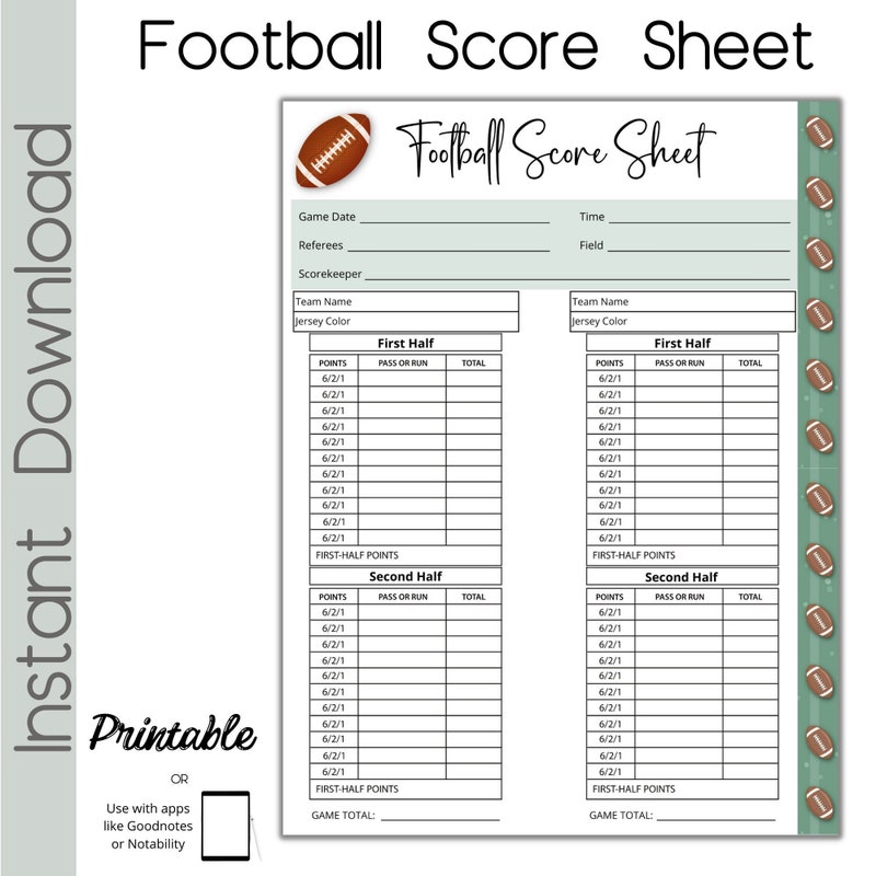 Football Scoreboard - Etsy