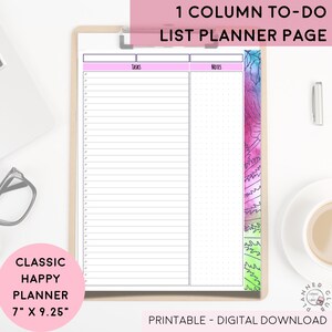 To Do List Printable, to Do List Planner Page, Classic HP - Etsy