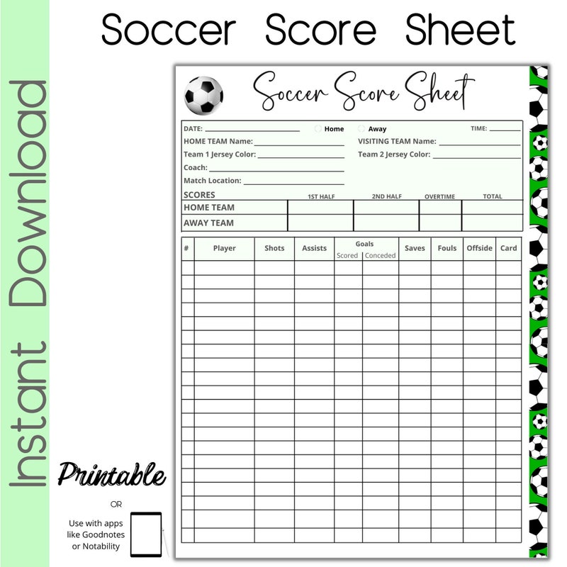 Personalized Soccer Stats - Etsy