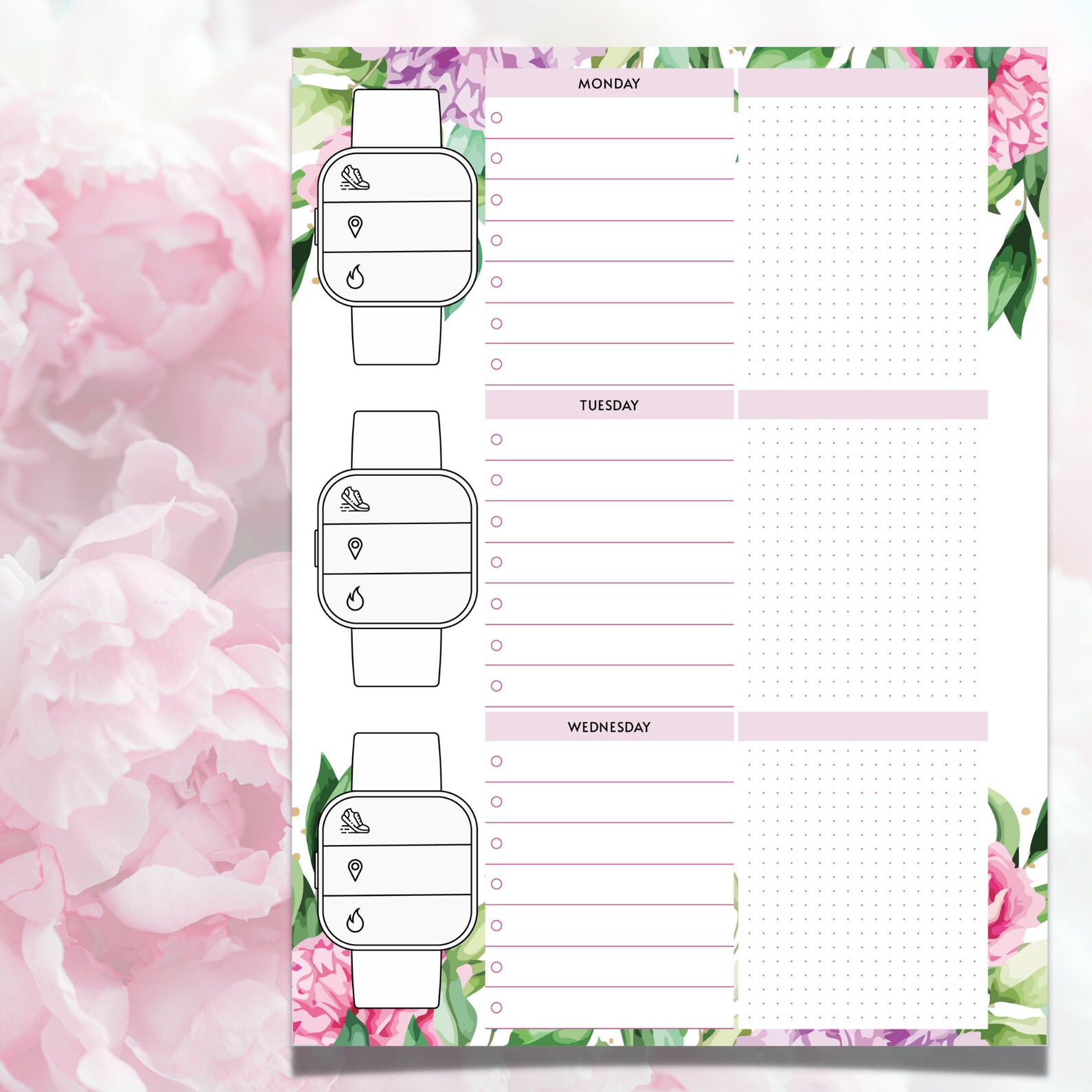 Step Count Planner Printable, Fitbit Steps Tracker, Fitbit Tracker Page ...