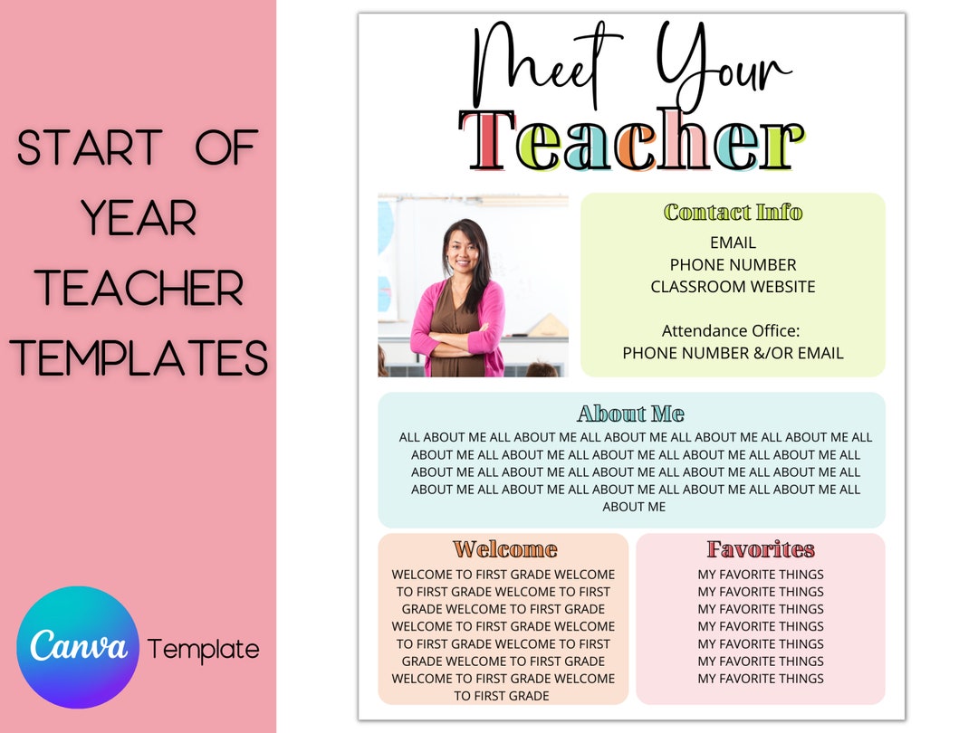 Teacher Template Pack, Editable Meet the Teacher Template Pack, Back to ...
