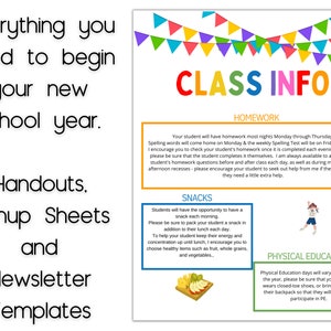 Teacher Template Pack, Editable Meet the Teacher Template Pack, Back to ...