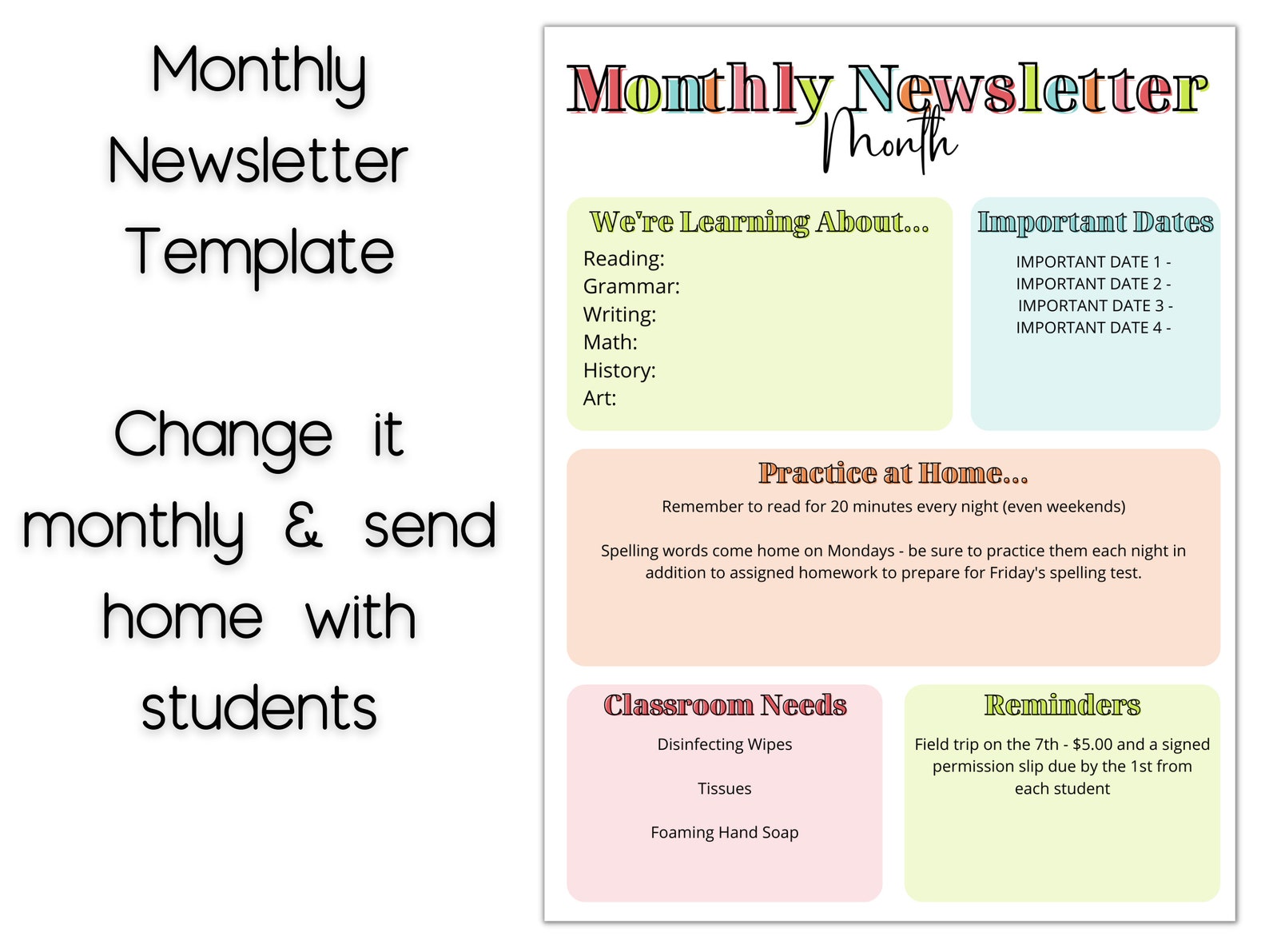 Teacher Template Pack, Editable Meet the Teacher Template Pack, Back to ...