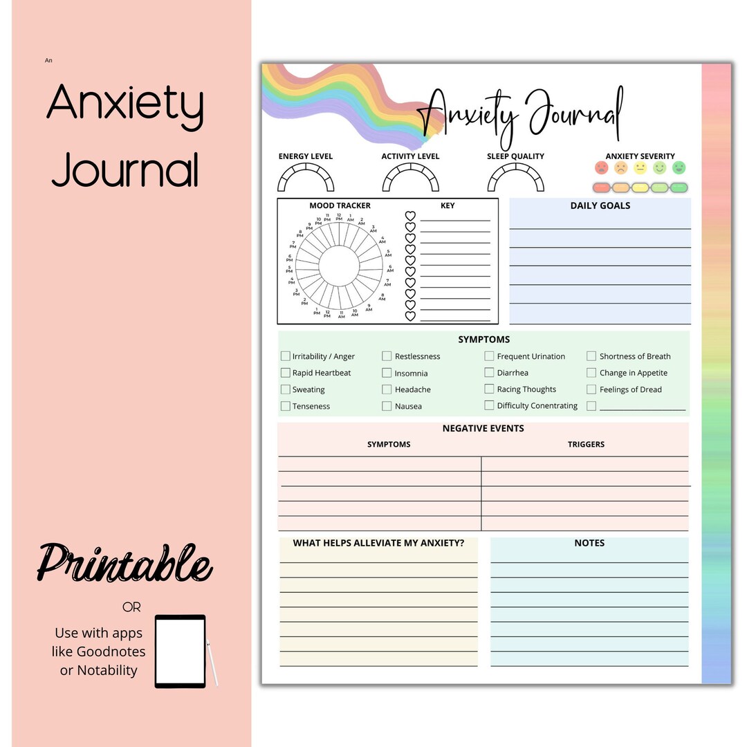 Anxiety Journal, Therapy Journal, Mental Health Journal, Self Care ...
