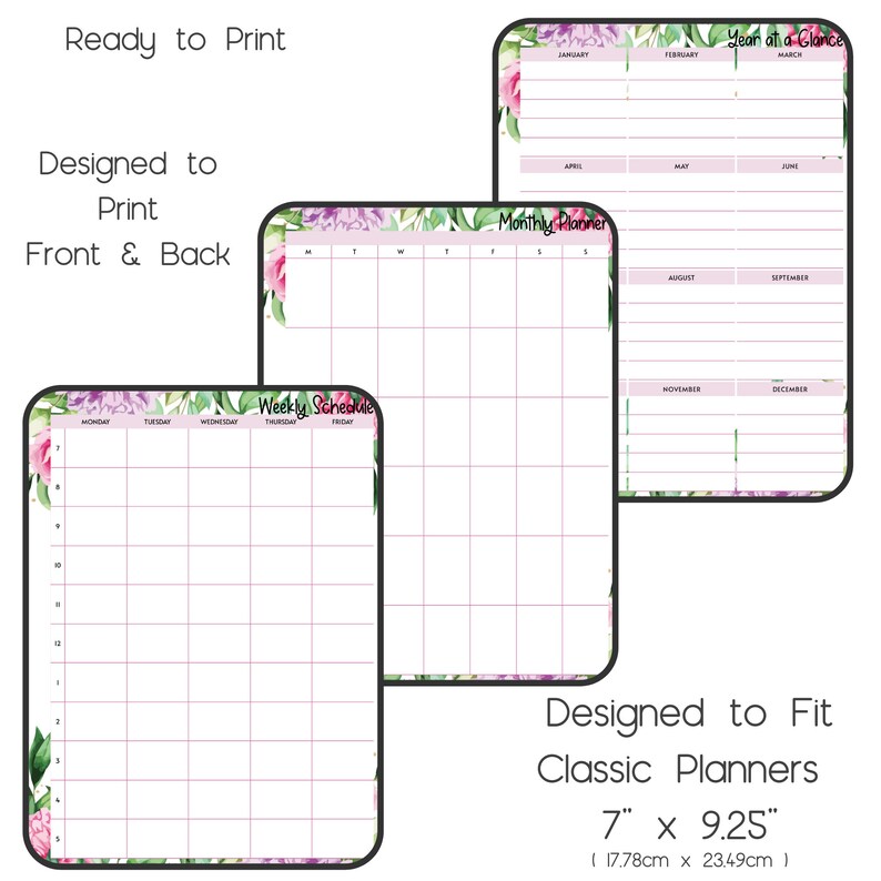 Teacher Planner Printable, Undated Planner, Lesson Planner, Academic ...