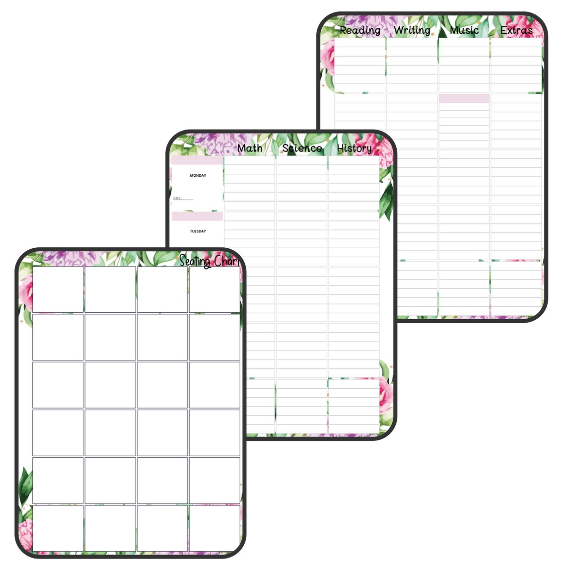 Teacher Planner Printable, Undated Planner, Lesson Planner, Academic ...