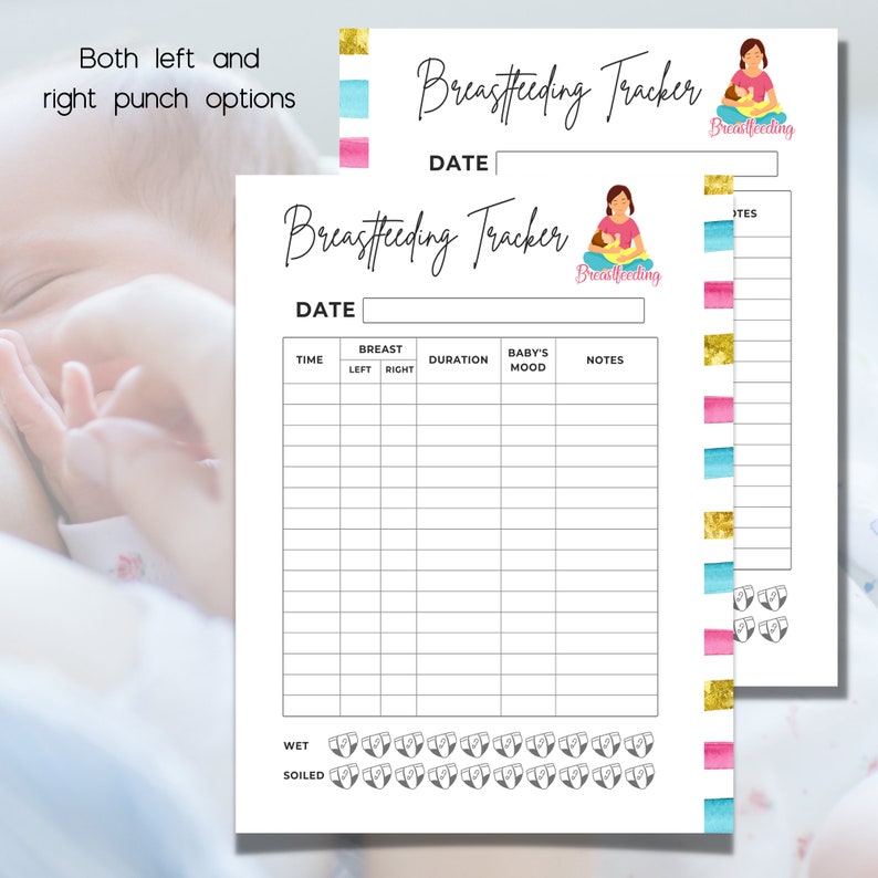 Breastfeeding Tracker Nursing Tracker Baby Log Diaper | Etsy