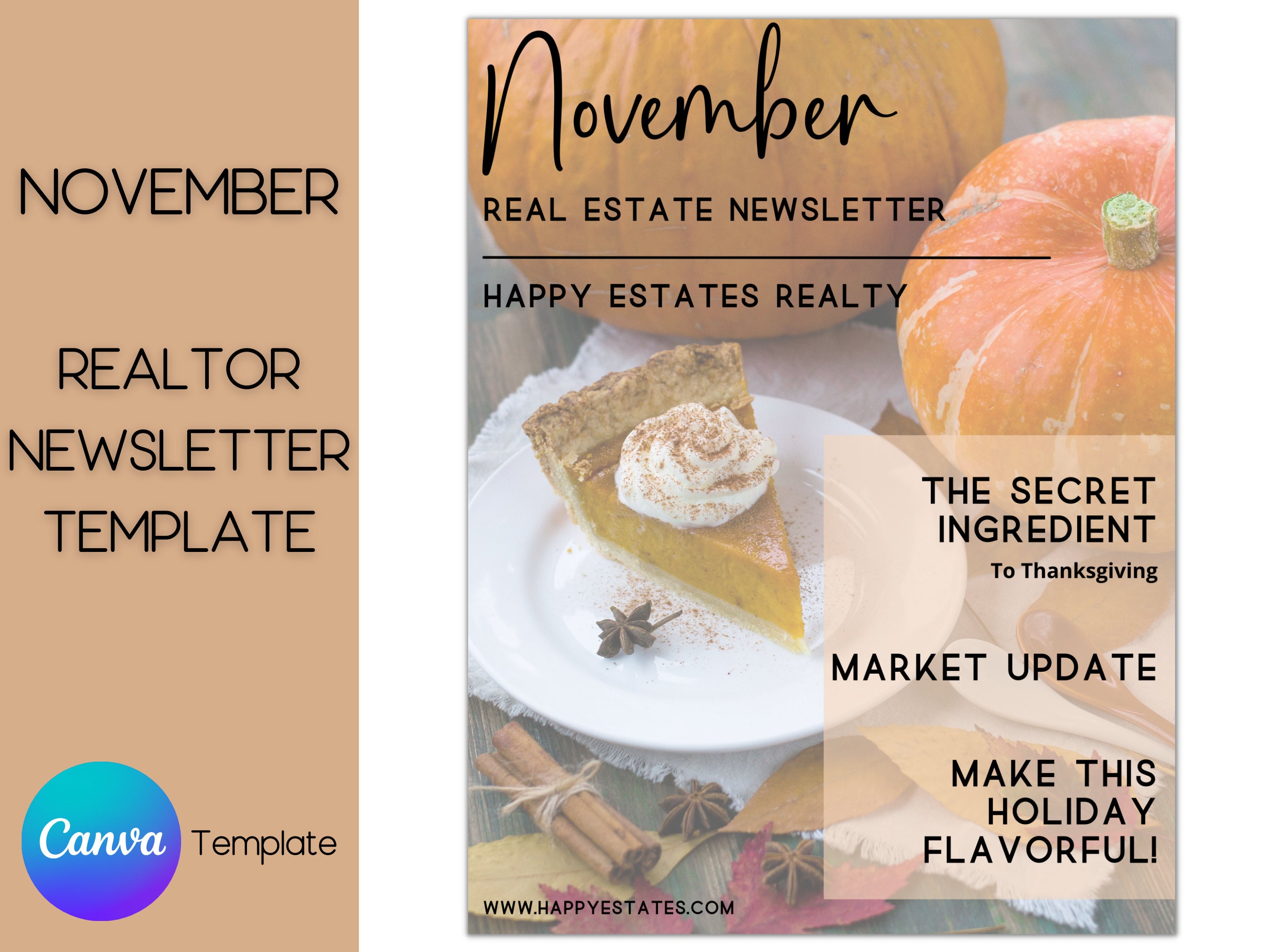 Real Estate November Newsletter, Real Estate Marketing, Realtor ...