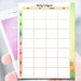 Weekly Instagram Tracker, Printable, Letter Size, Big HP - Etsy Canada