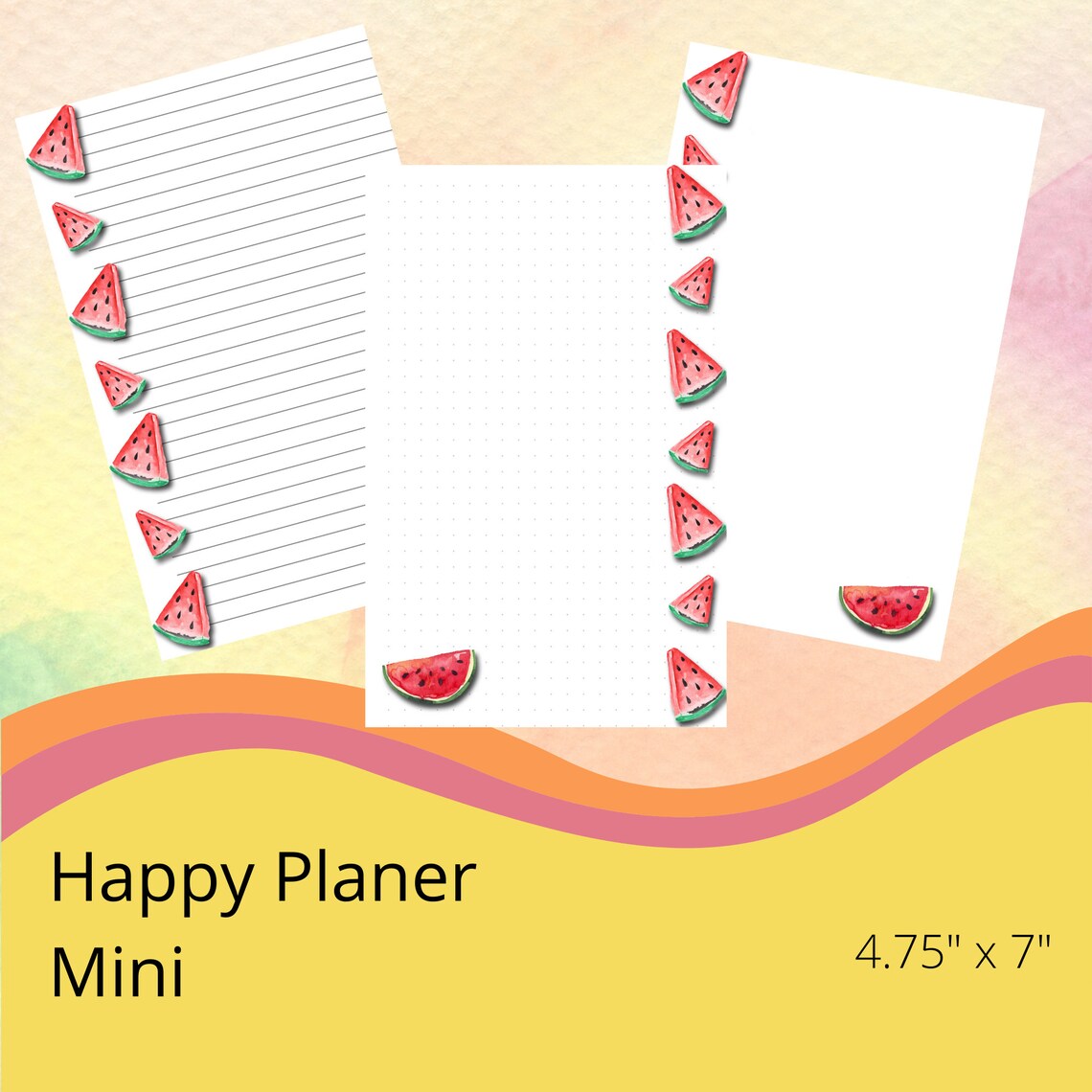 Printable Planner Note Pages Happy Planner Inserts. Instant - Etsy